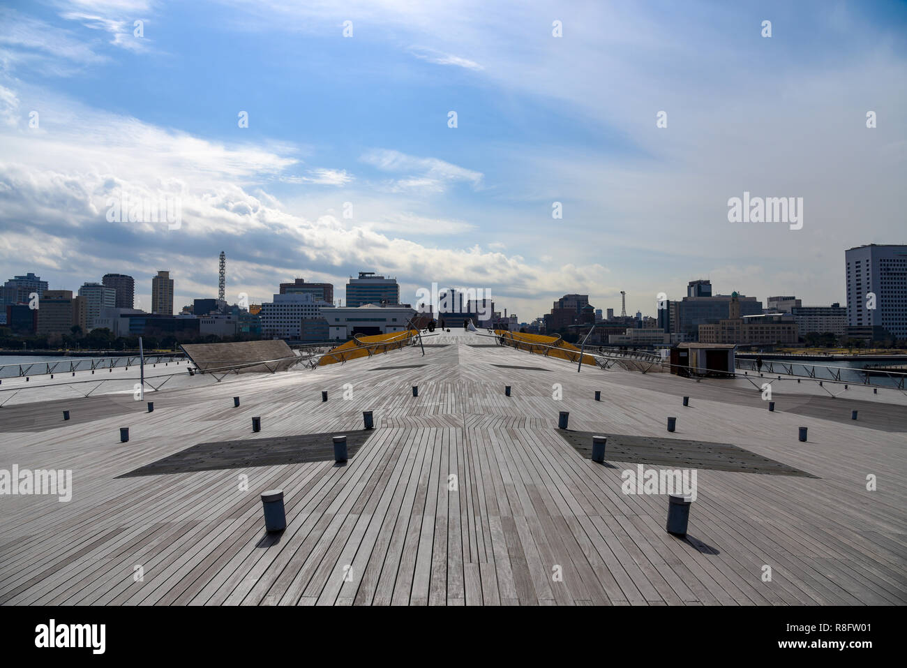 Viewing from the Osanbashi Yokohama International Passenger Terminal at ...