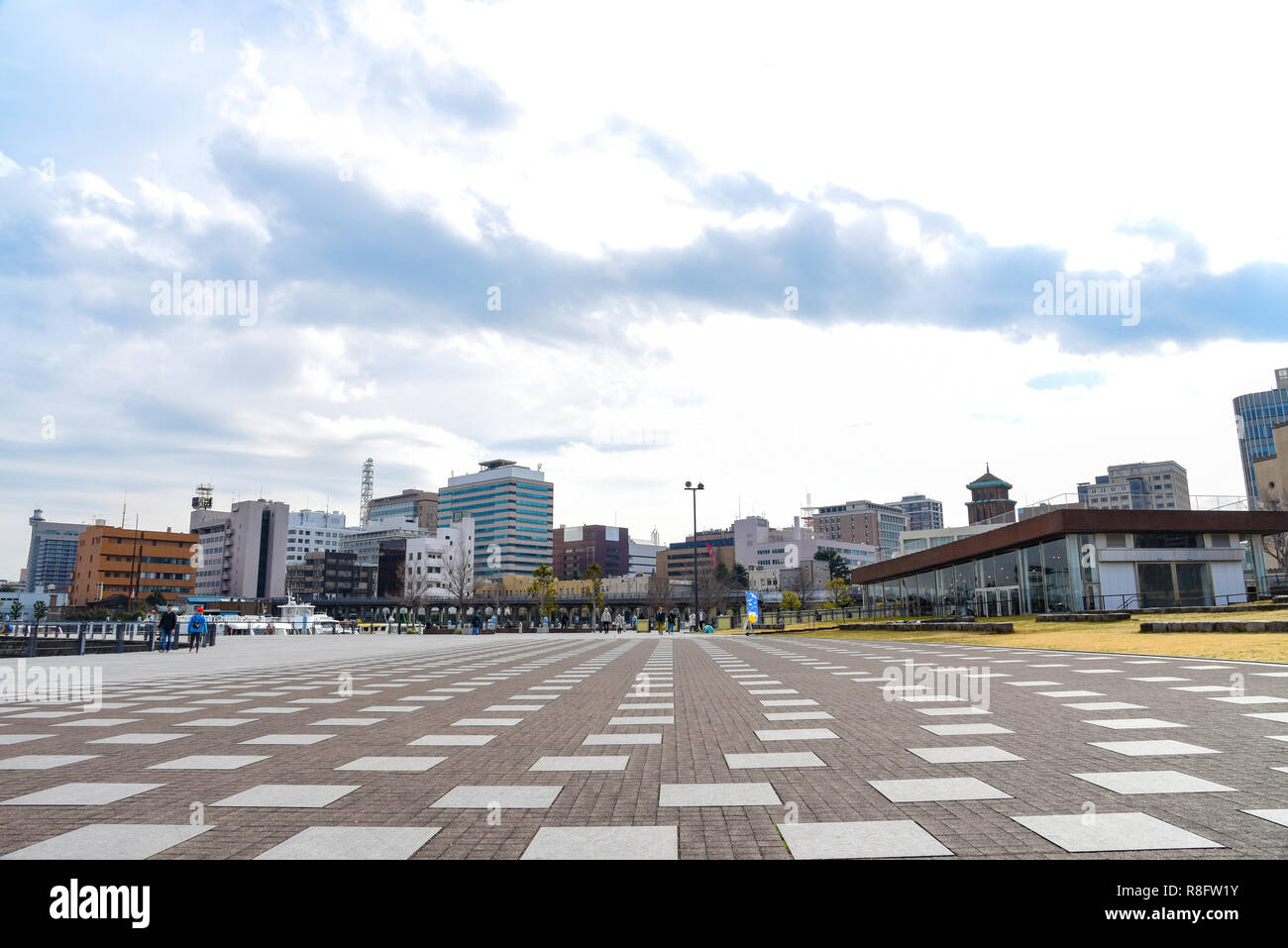 Landscape of Minato Mirai 21 area of Yokohama City in Kanagawa, Japan ...