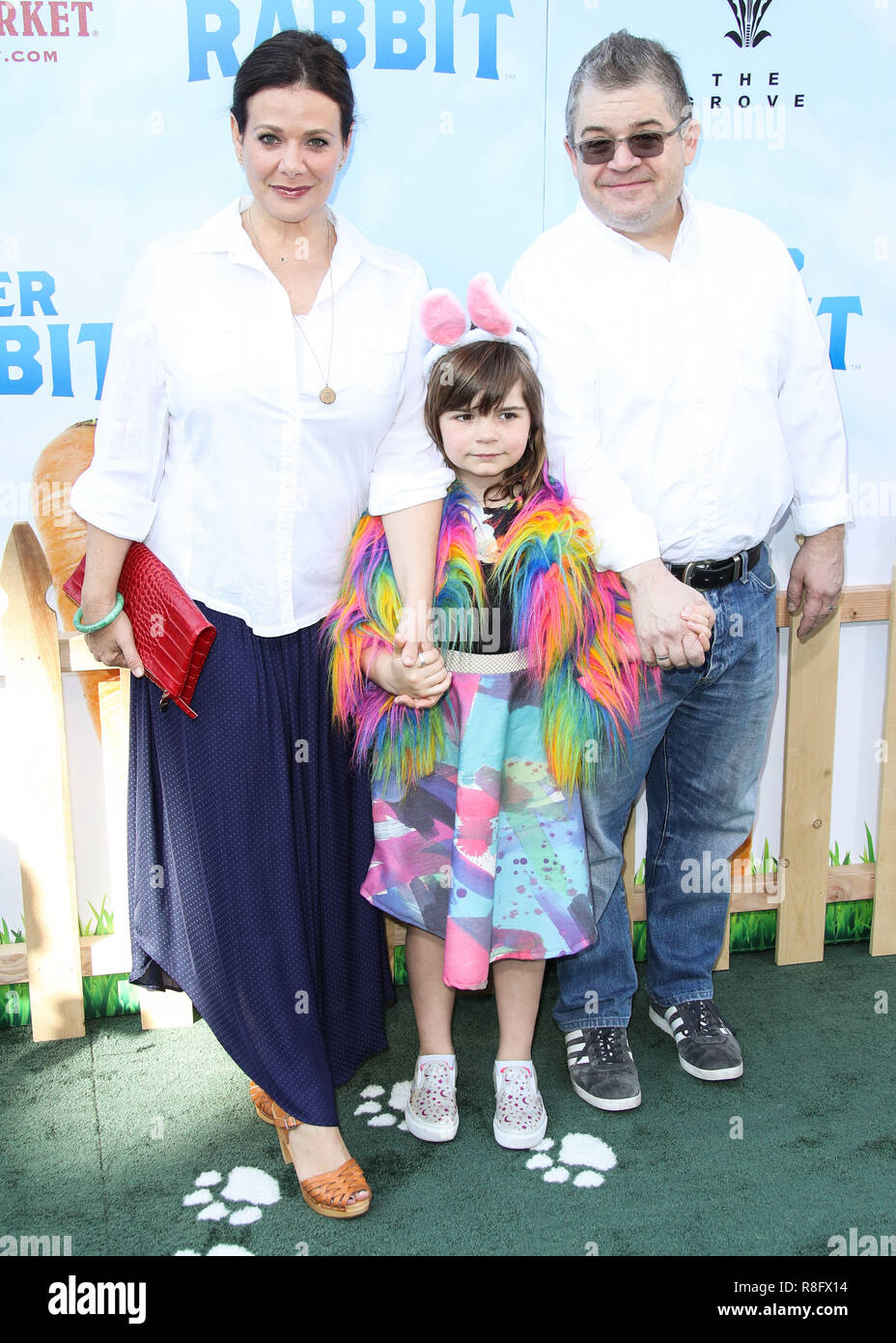 LOS ANGELES, CA, USA - FEBRUARY 03: Patton Oswalt, Meredith Salenger ...