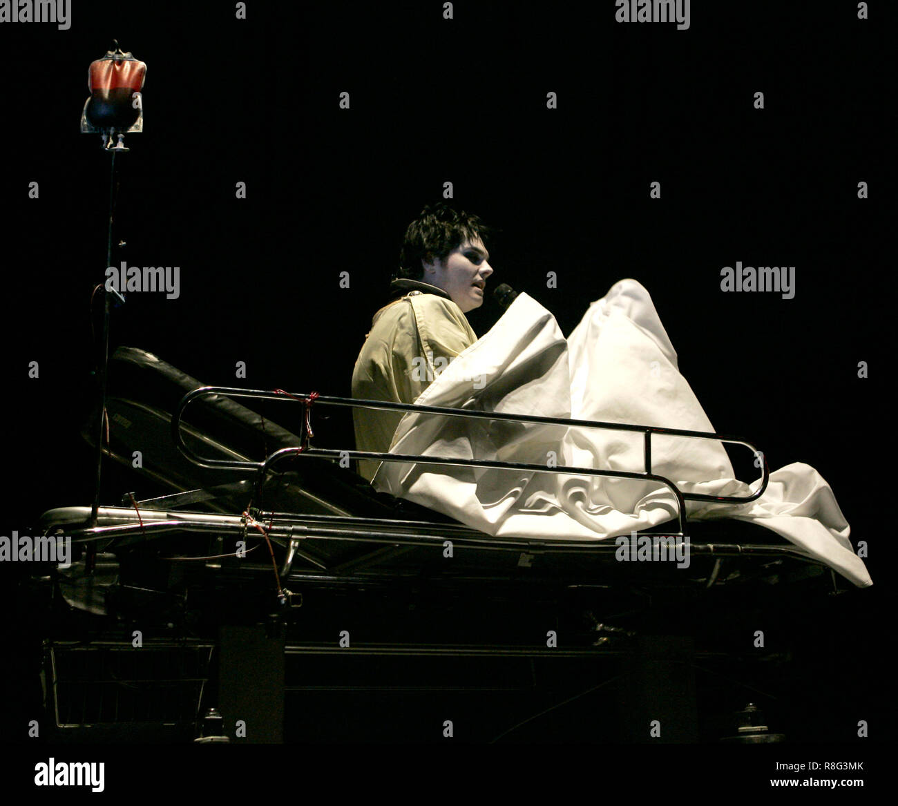 Gerard Way with My Chemical Romance performs in concert at the Bank ...