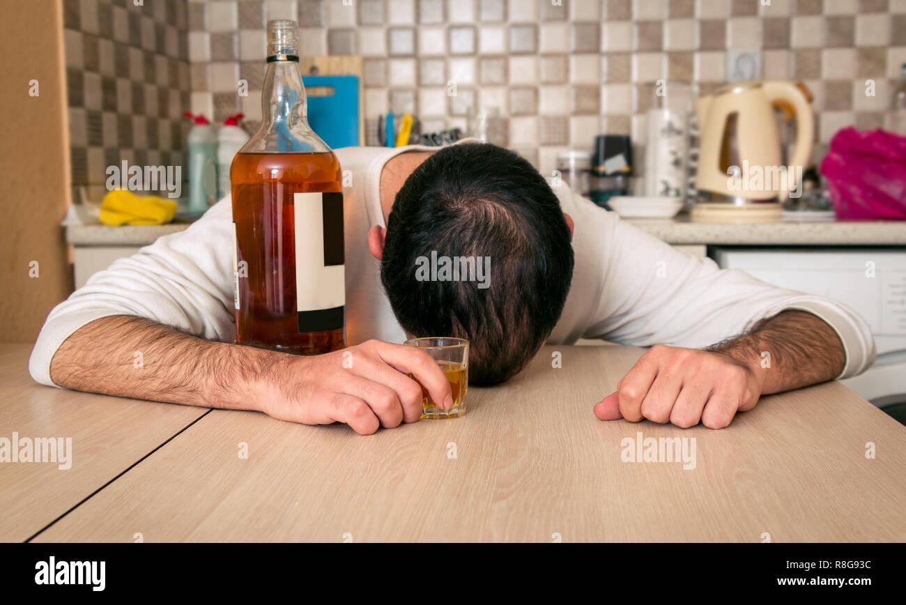 Drunken man asleep hi-res stock photography and images - Alamy