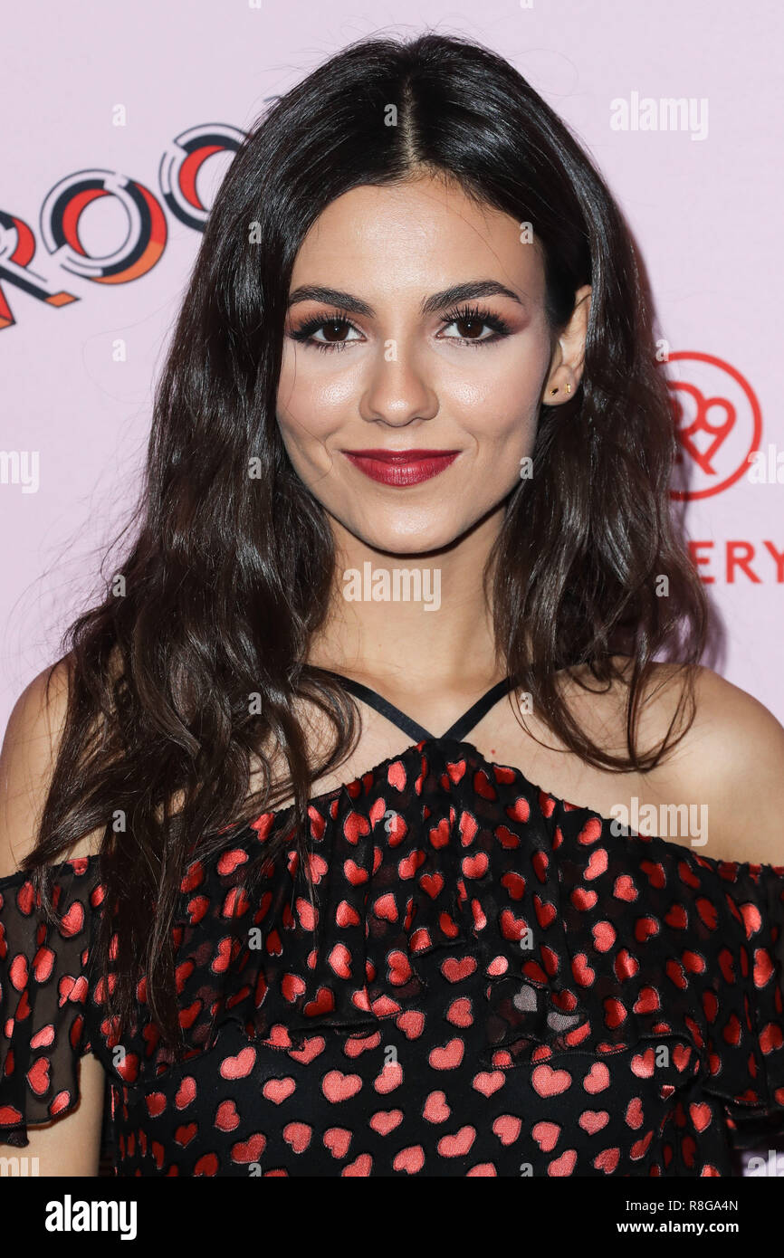 LOS ANGELES, CA, USA - DECEMBER 06: Victoria Justice at the Refinery29 ...