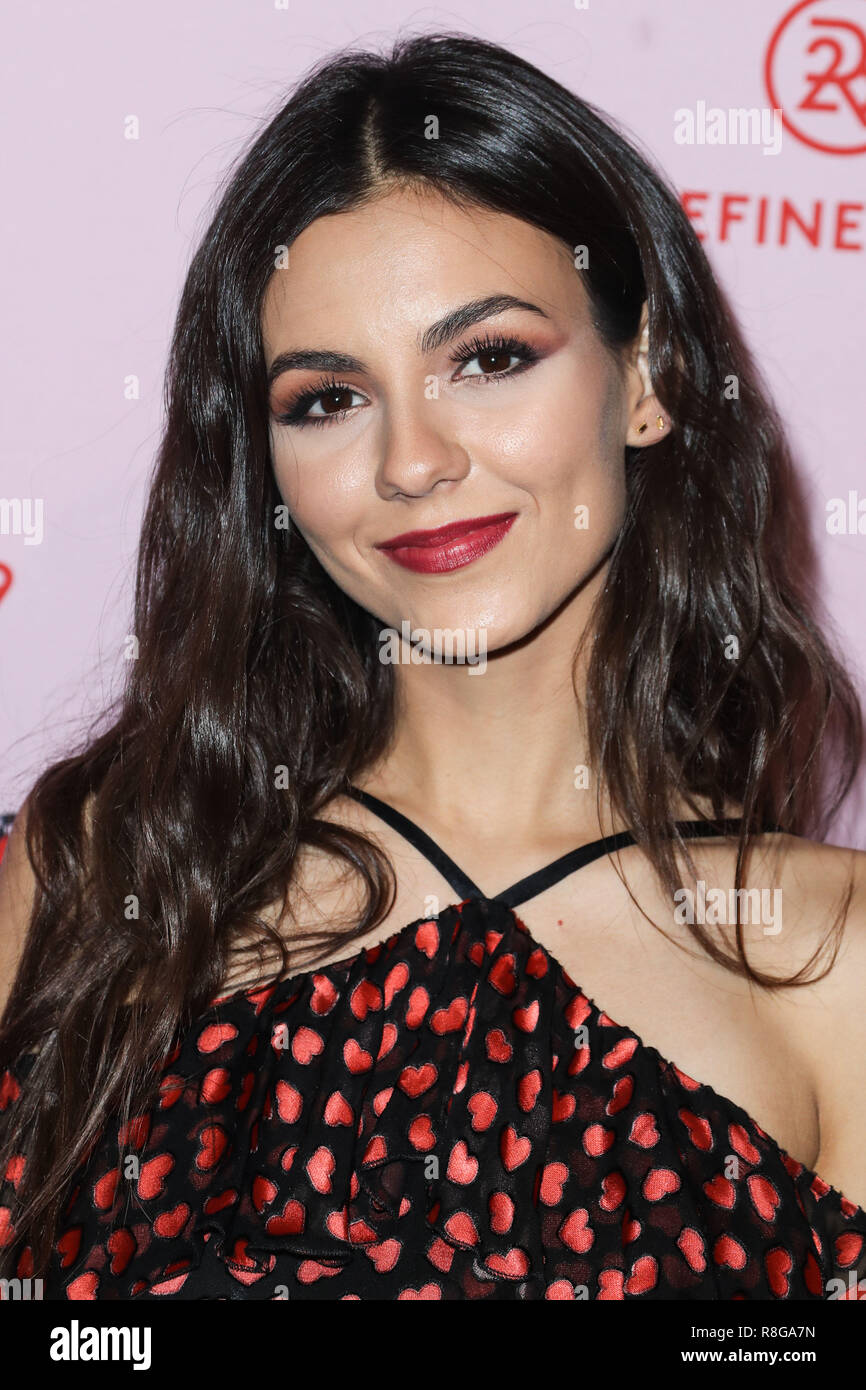 LOS ANGELES, CA, USA - DECEMBER 06: Victoria Justice at the Refinery29 ...