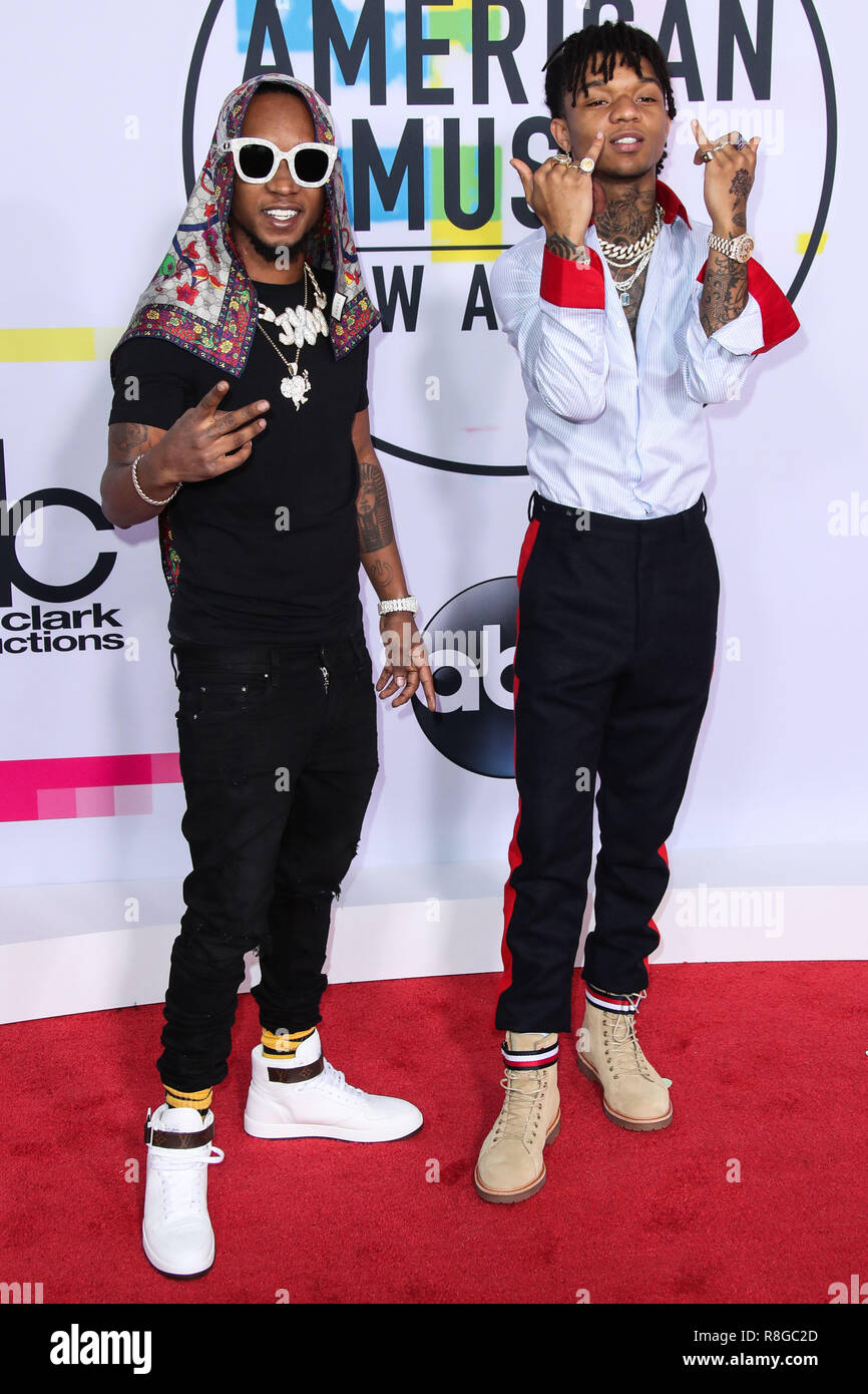 LOS ANGELES, CA, USA - NOVEMBER 19: Slim Jimmy, Swae Lee, Rae Sremmurd ...