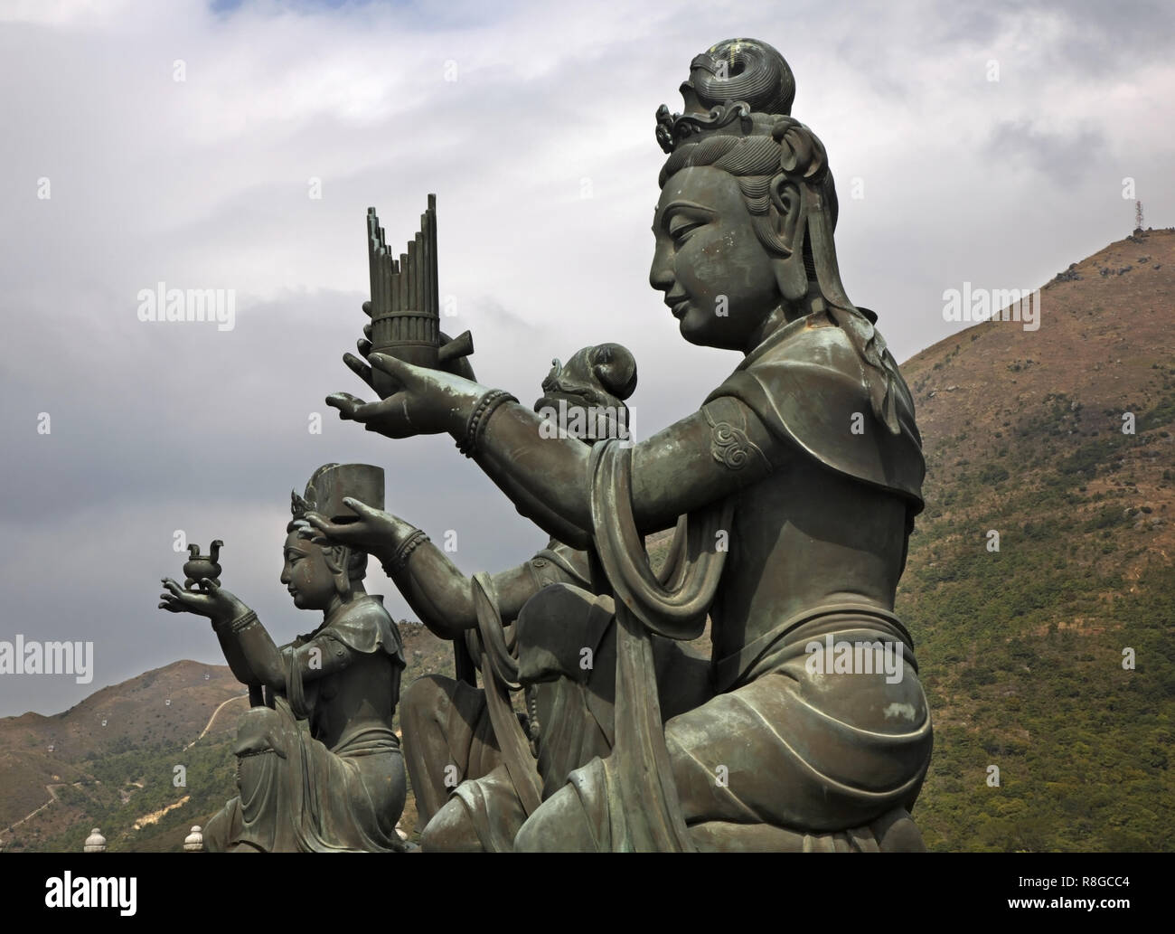 Sculpture in Po Lin Monastery. Lantau Island. Hong Kong. China Stock ...
