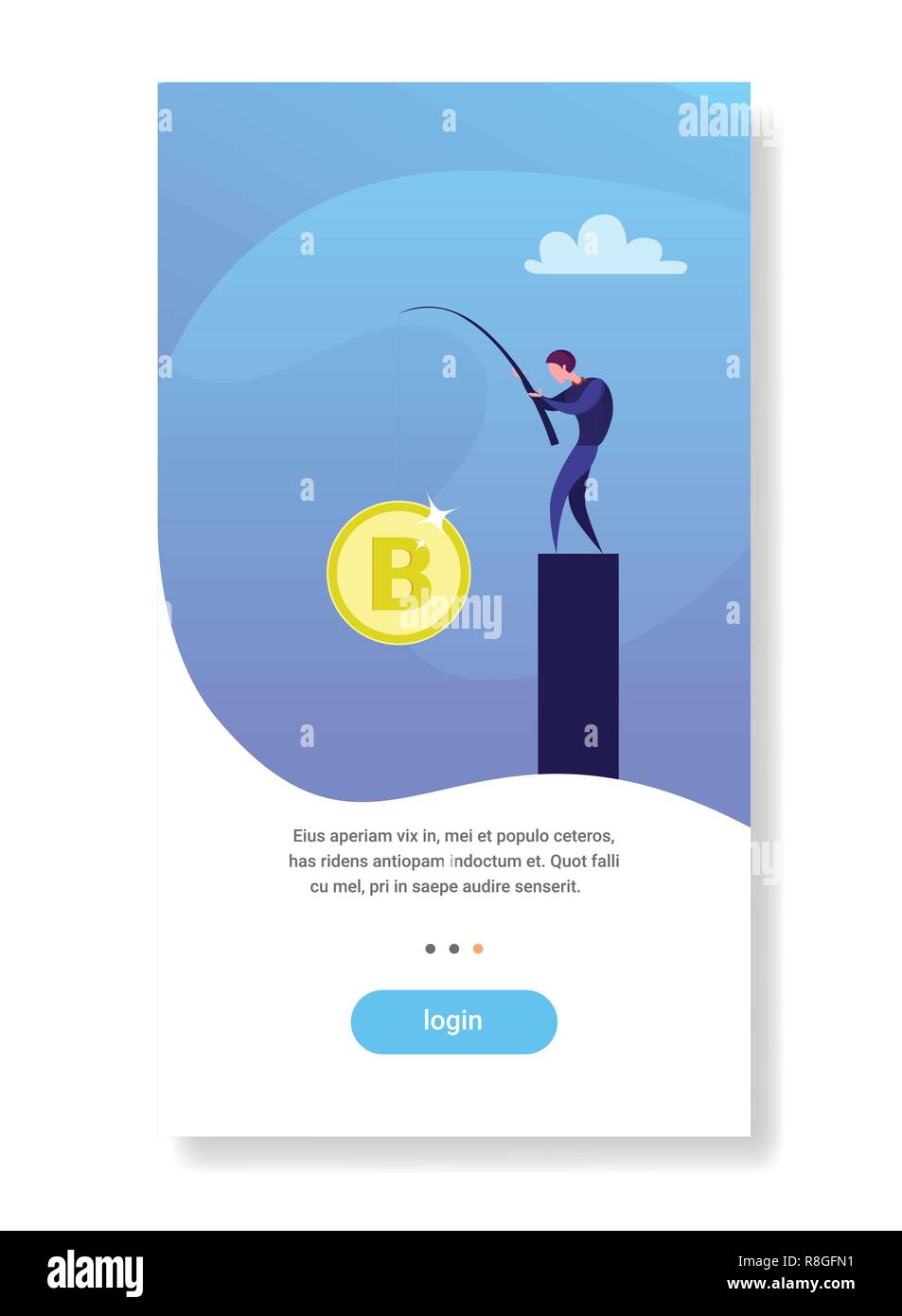 Successful fisherman Stock Vector Images - Alamy