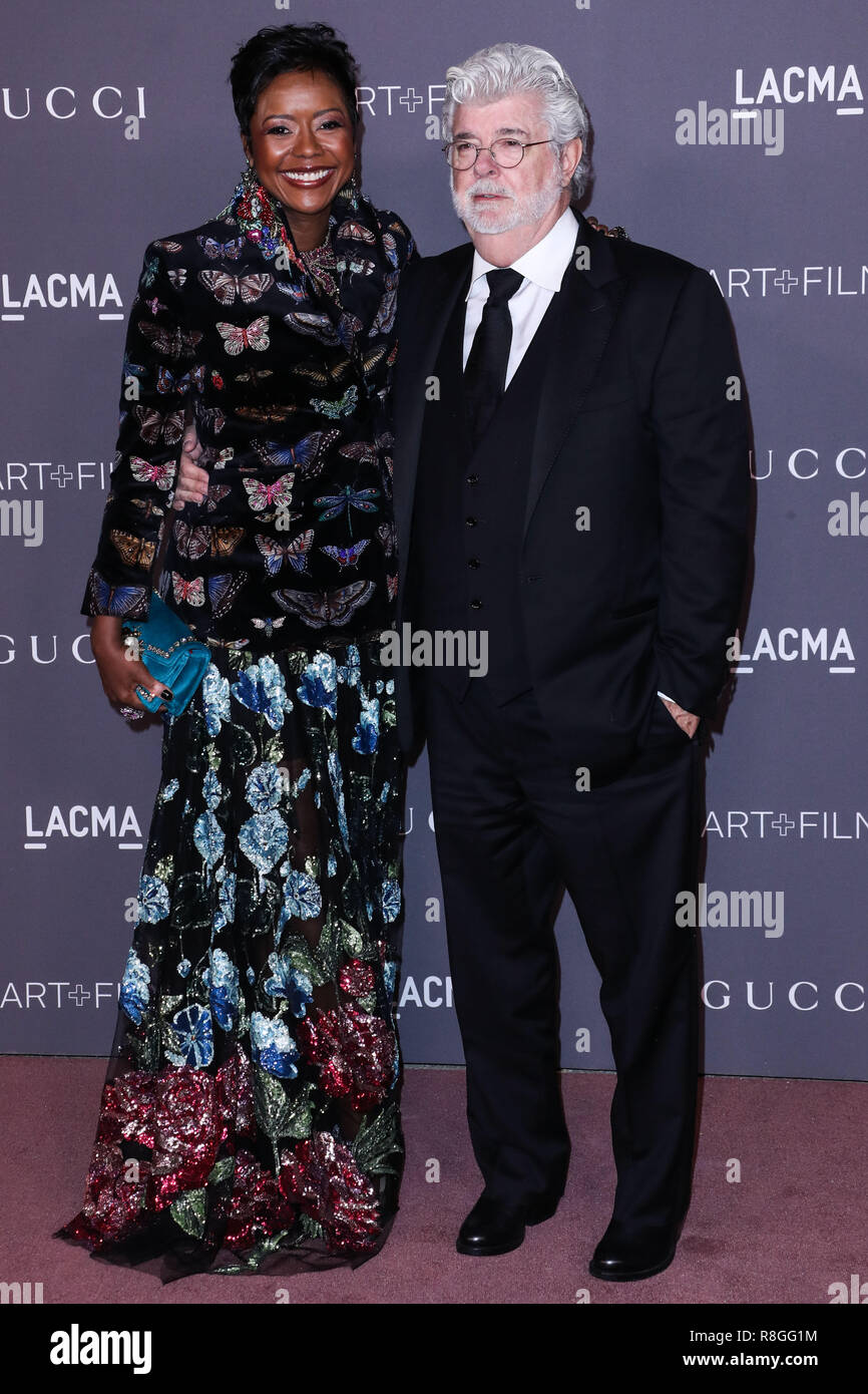 LOS ANGELES, CA, USA - NOVEMBER 04: George Lucas, Mellody Hobson arrive ...