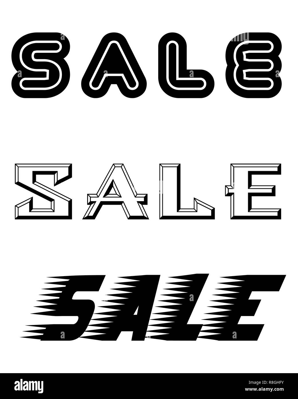 Store font Cut Out Stock Images & Pictures - Alamy