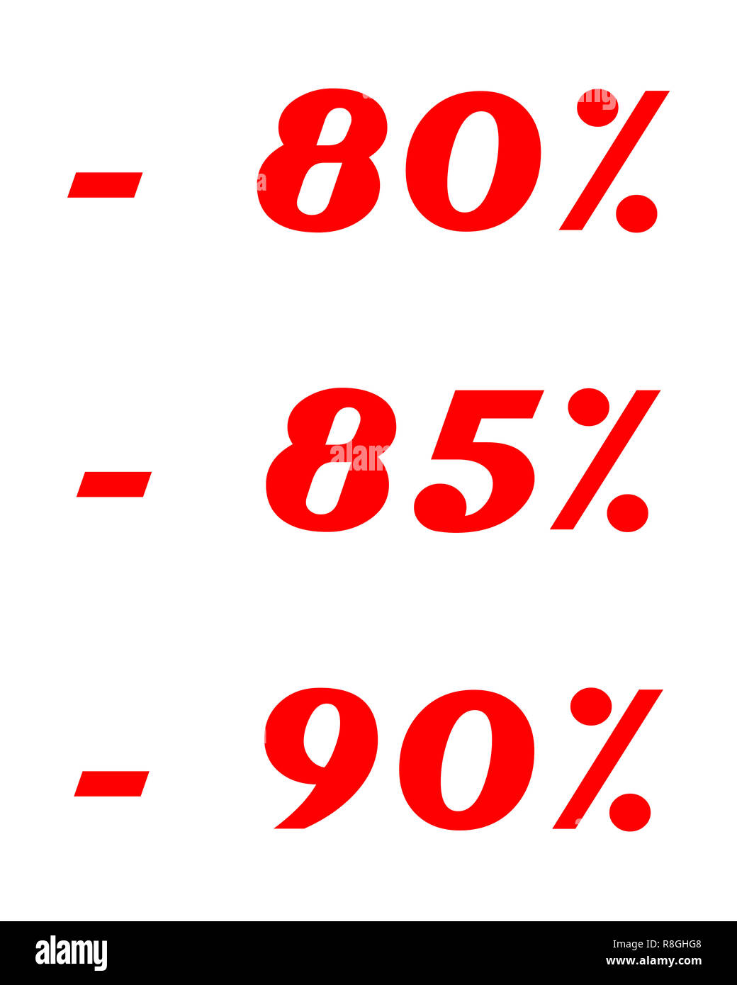 Sale 80 percent hi-res stock photography and images - Alamy