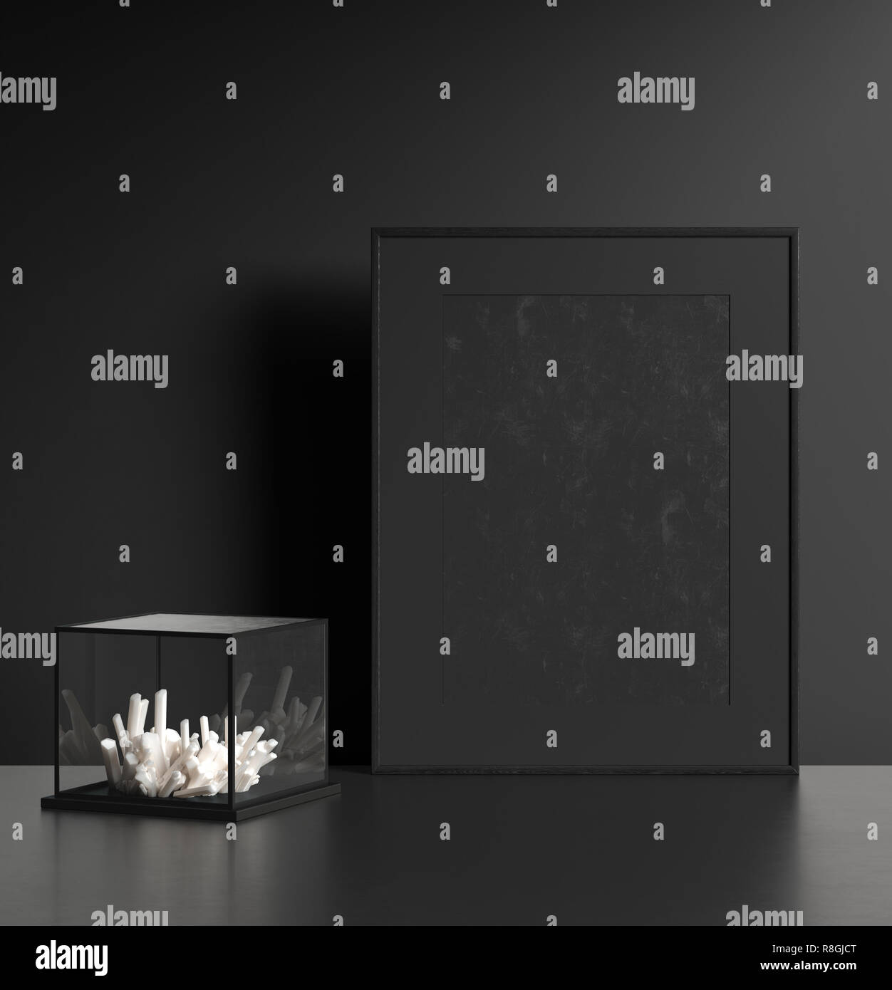 Minimal black frame wall hi-res stock photography and images - Alamy