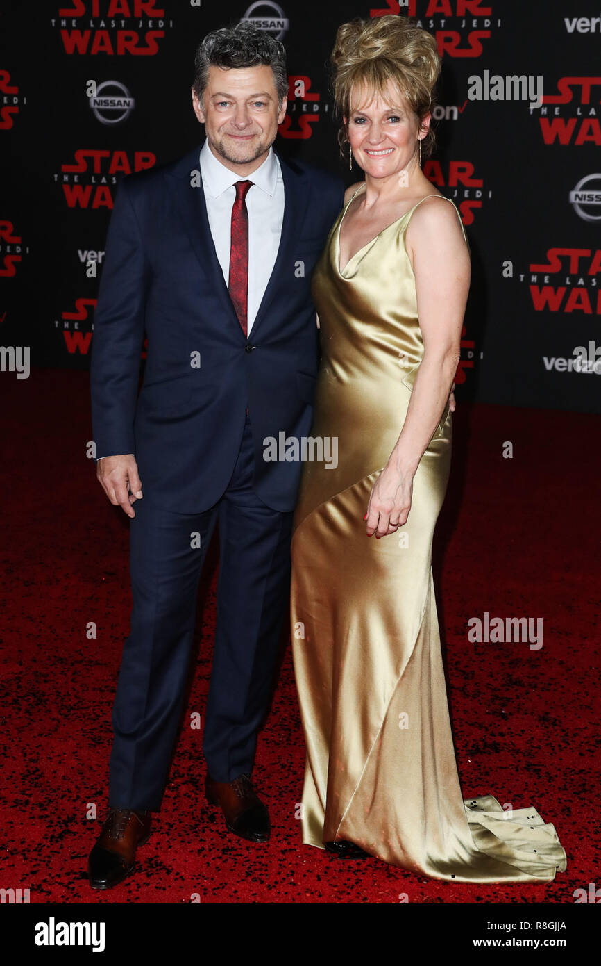 LOS ANGELES, CA, USA - DECEMBER 09: Andy Serkis, Lorraine Ashbourne at ...