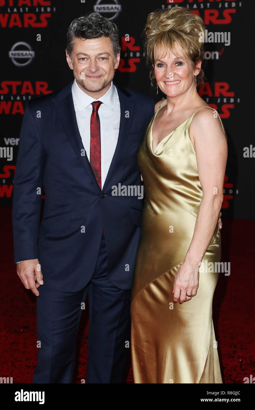 LOS ANGELES, CA, USA - DECEMBER 09: Andy Serkis, Lorraine Ashbourne at ...