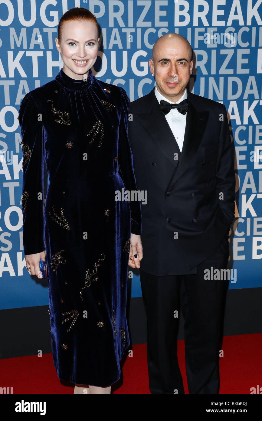MOUNTAIN VIEW, CA, USA - DECEMBER 03: Julia Milner, Yuri Milner at the ...