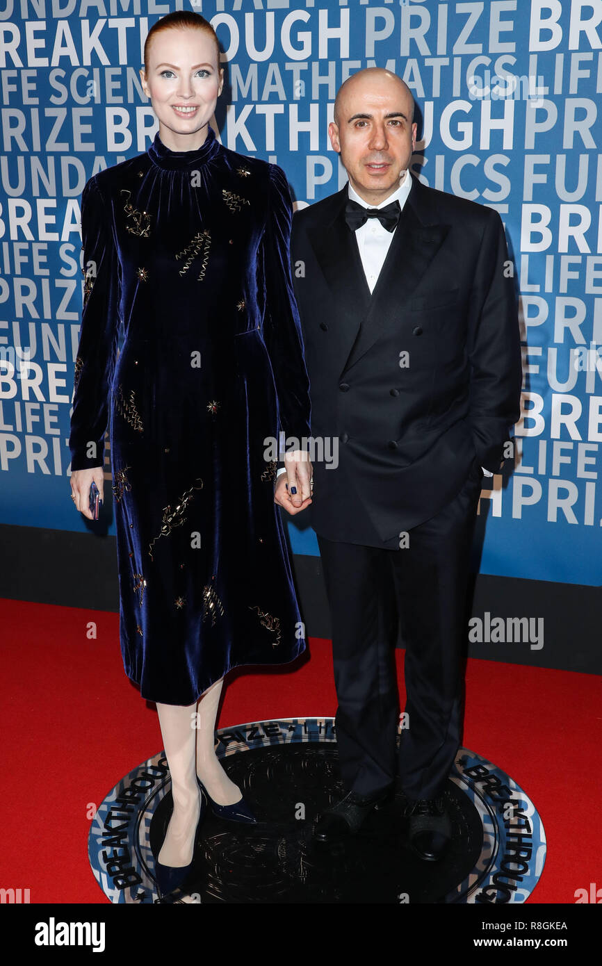 MOUNTAIN VIEW, CA, USA - DECEMBER 03: Julia Milner, Yuri Milner at the ...