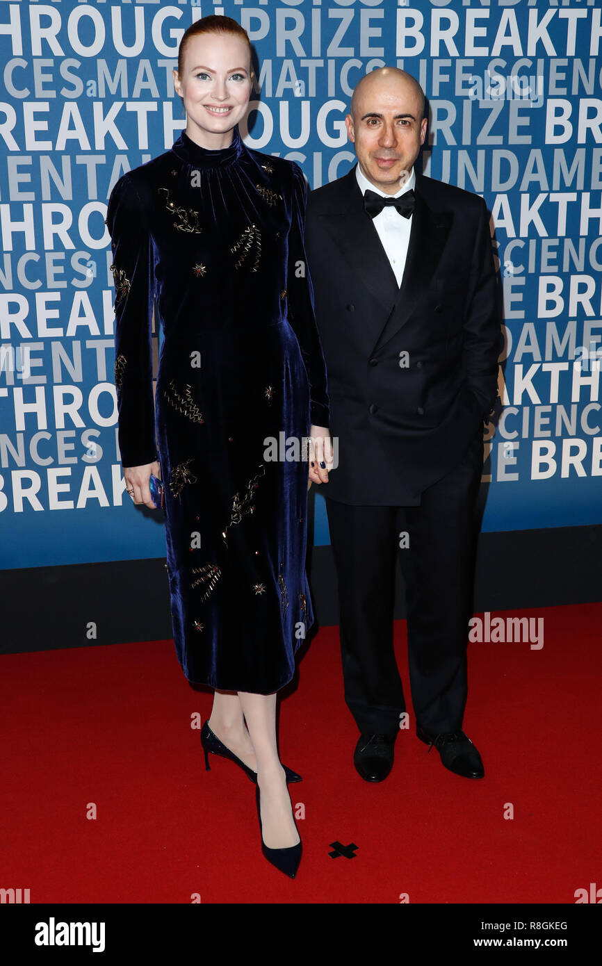 MOUNTAIN VIEW, CA, USA - DECEMBER 03: Julia Milner, Yuri Milner at the ...