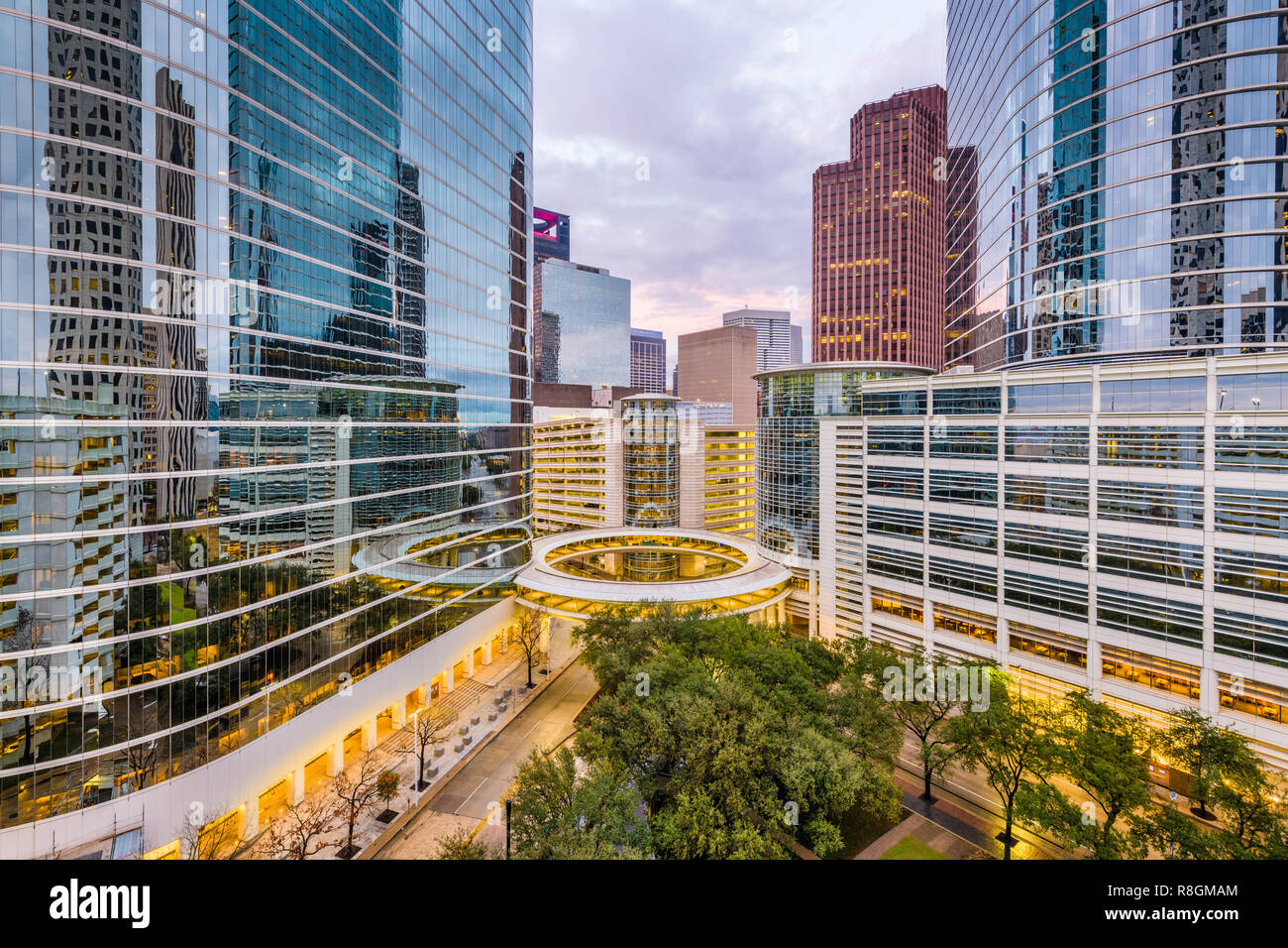 Houston, Texas, USA downtown cityscape and modern architecture Stock ...