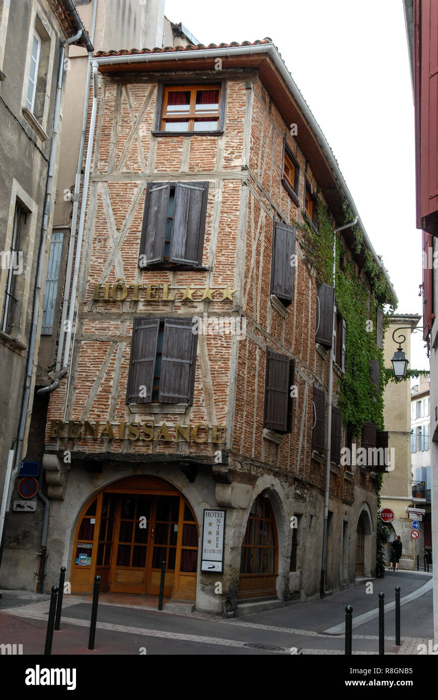 Rue Victor Hugo - one of the main medieval shopping streets at Castres ...