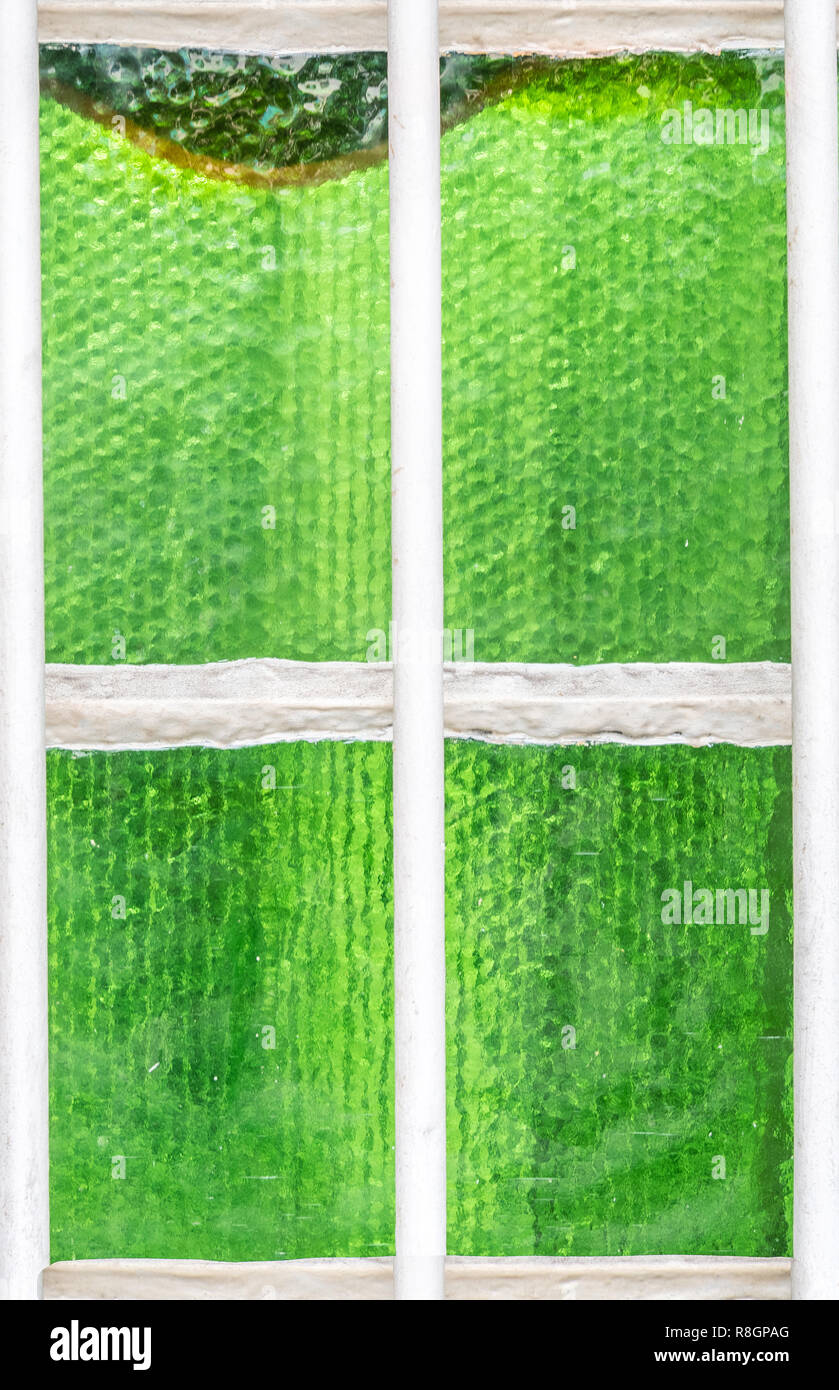 Green Glass Window Stock Photo - Alamy