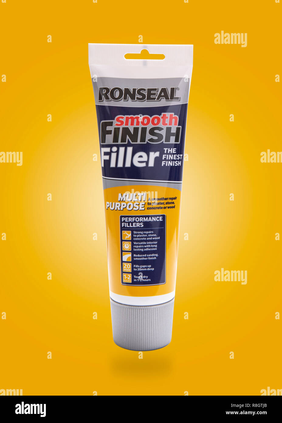 SWINDON, UK - DECEMBER 1, 2018: A tube of RONSEAL Smooth Finish Multi ...