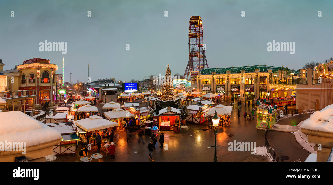 Wien, Vienna: Riesenrad (Ferris Wheel, giant wheel) in Prater Amusement ...
