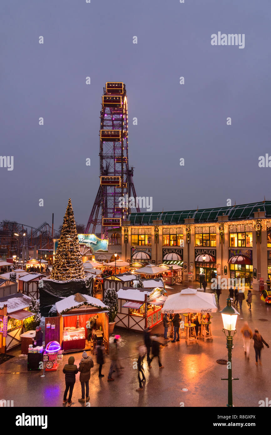 Wien, Vienna: Riesenrad (Ferris Wheel, giant wheel) in Prater Amusement ...