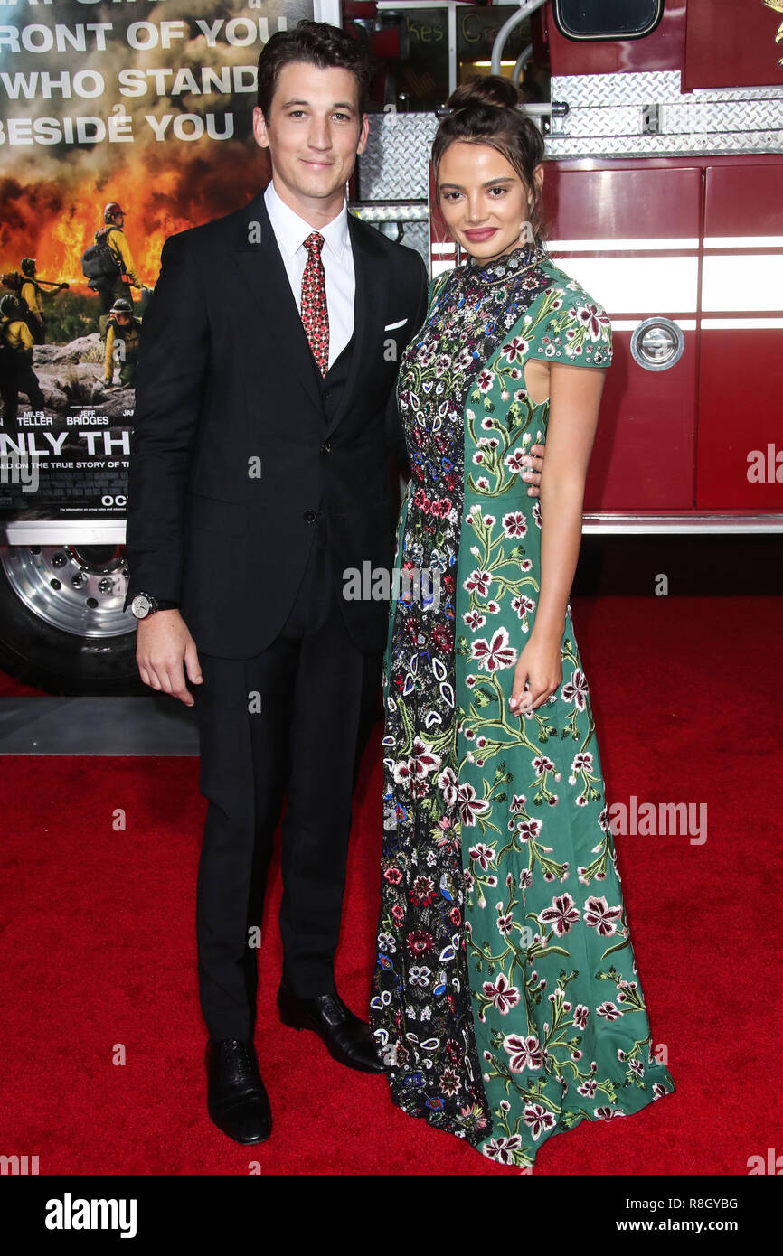 WESTWOOD, LOS ANGELES, CA, USA - OCTOBER 08: Actor Miles Teller and ...