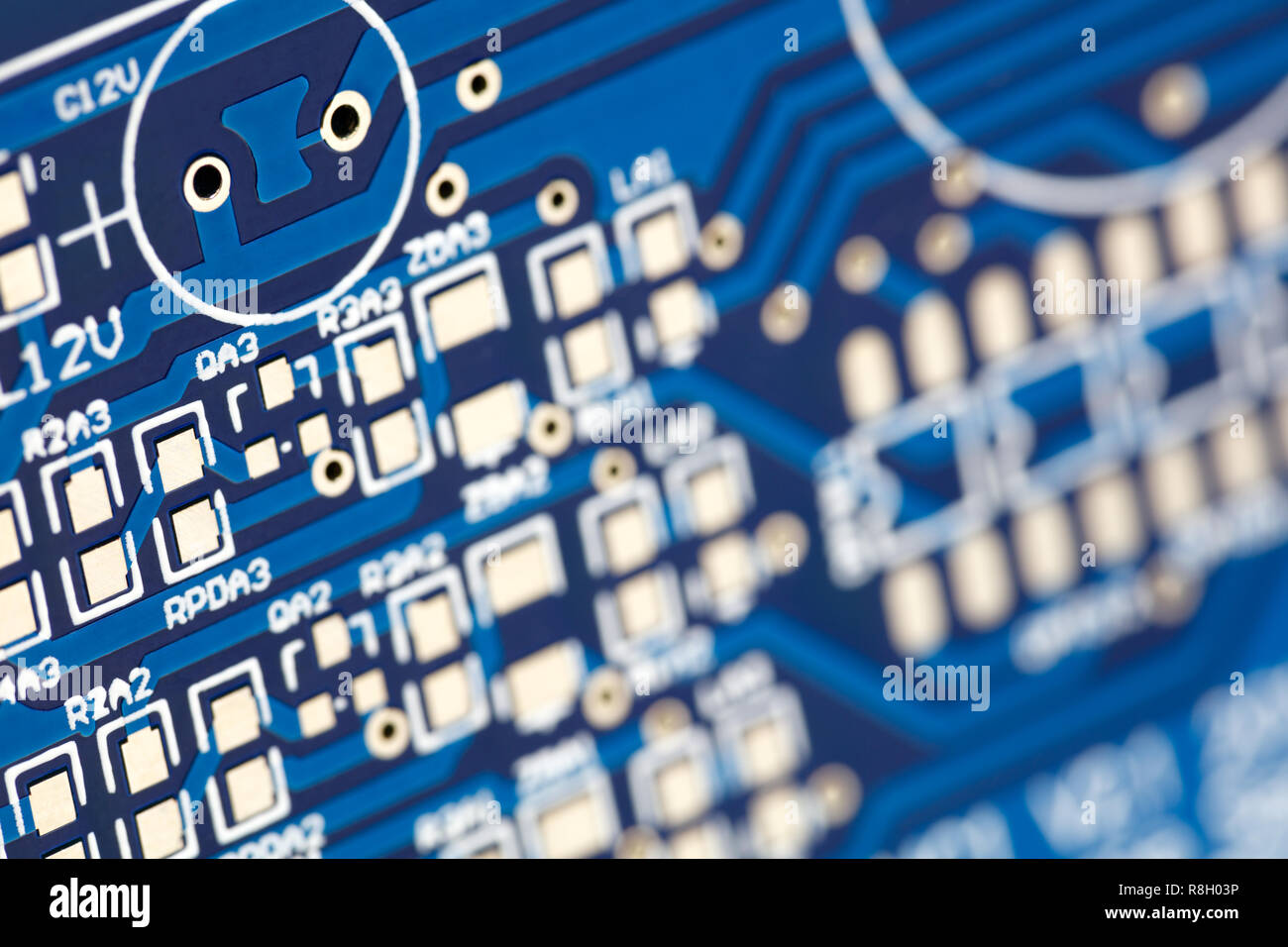 Circuit board. Electronic computer hardware technology. Motherboard ...