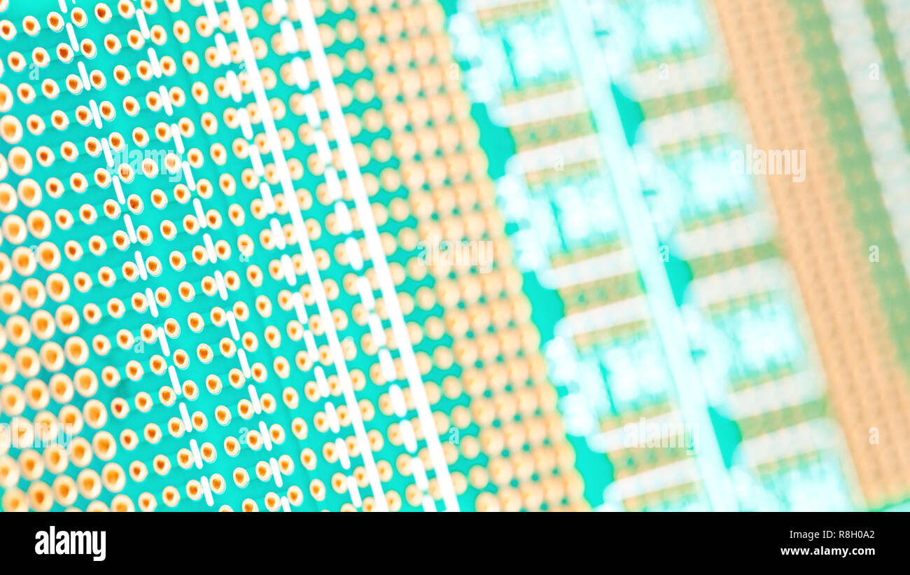 Circuit green board. Electronic computer hardware technology ...