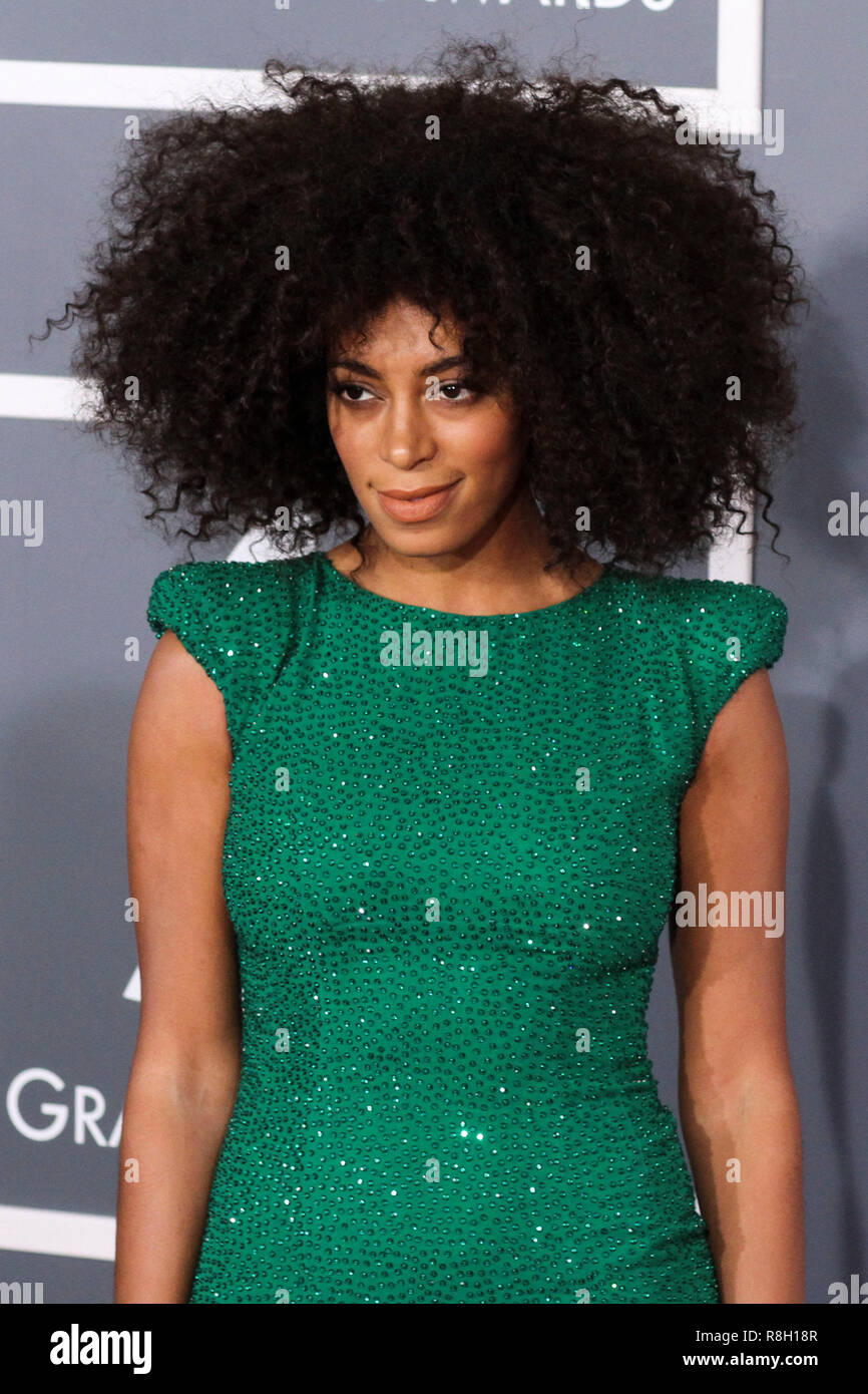 LOS ANGELES, CA, USA - FEBRUARY 10: Solange Knowles at the 55th Annual ...