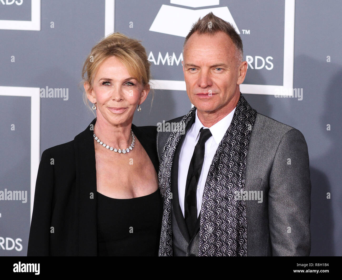LOS ANGELES, CA, USA - FEBRUARY 10: Trudie Styler, Sting at the 55th ...