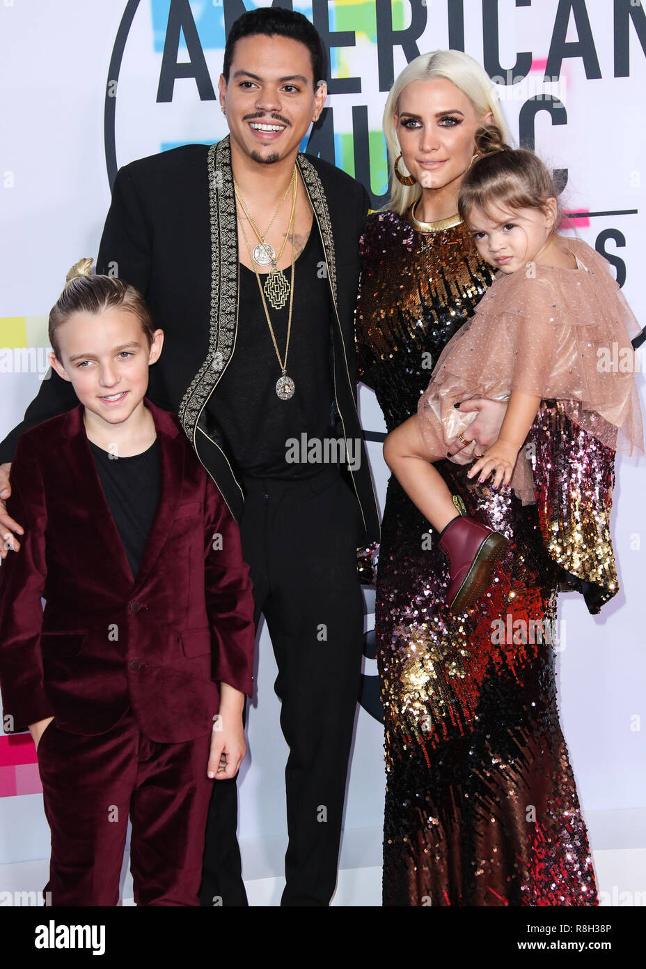 LOS ANGELES, CA, USA - NOVEMBER 19: Evan Ross, Ashlee Simpson, Jagger ...