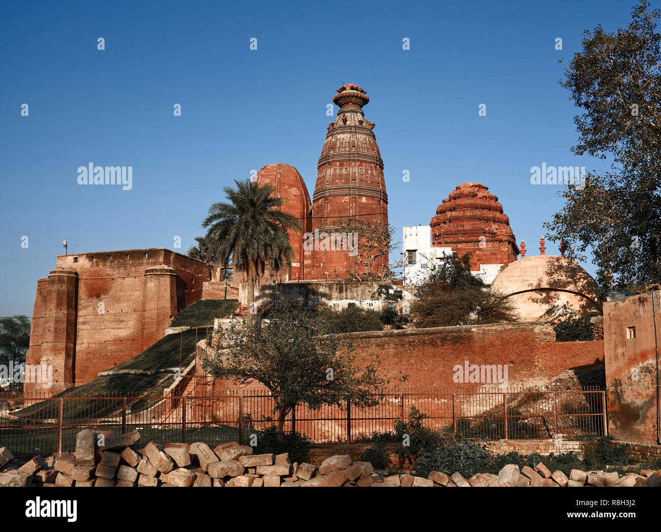 Radha Madan Mohan Temple in the holy city of Vrindavan. India Stock ...