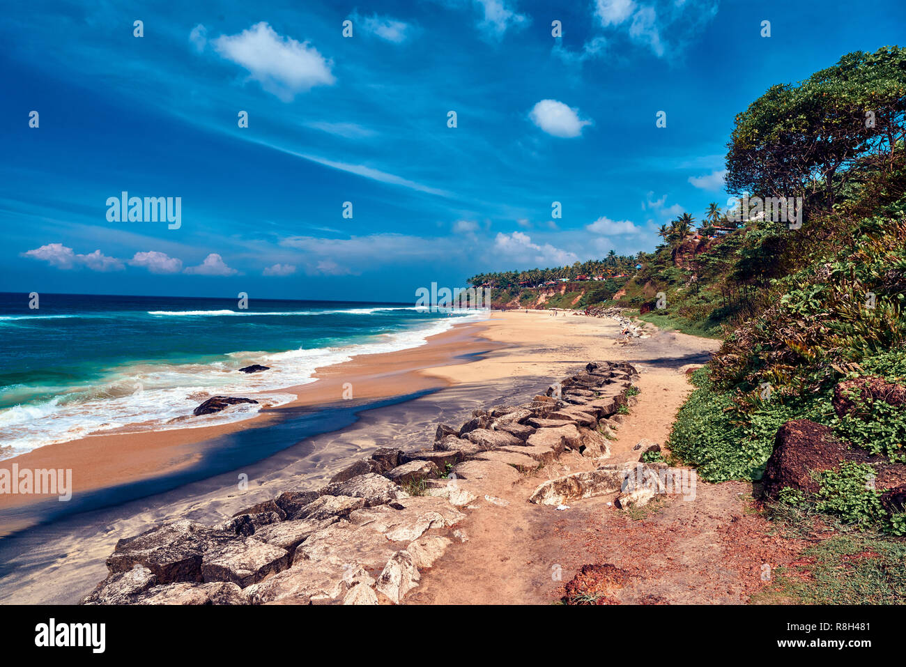 Varkala beach varkala beach hi-res stock photography and images - Alamy