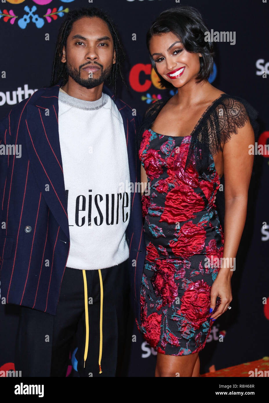 HOLLYWOOD, LOS ANGELES, CA, USA - NOVEMBER 08: Miguel, Nazanin Mandi ...