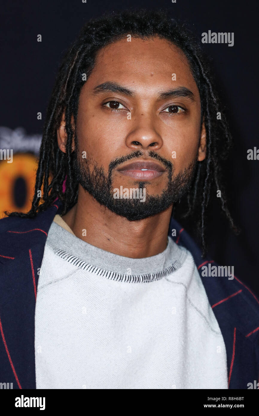 HOLLYWOOD, LOS ANGELES, CA, USA - NOVEMBER 08: Miguel arrives at the ...