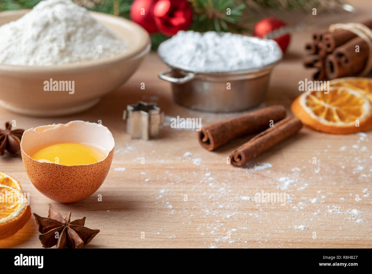 Baking winter ingredients christmas hi-res stock photography and images ...