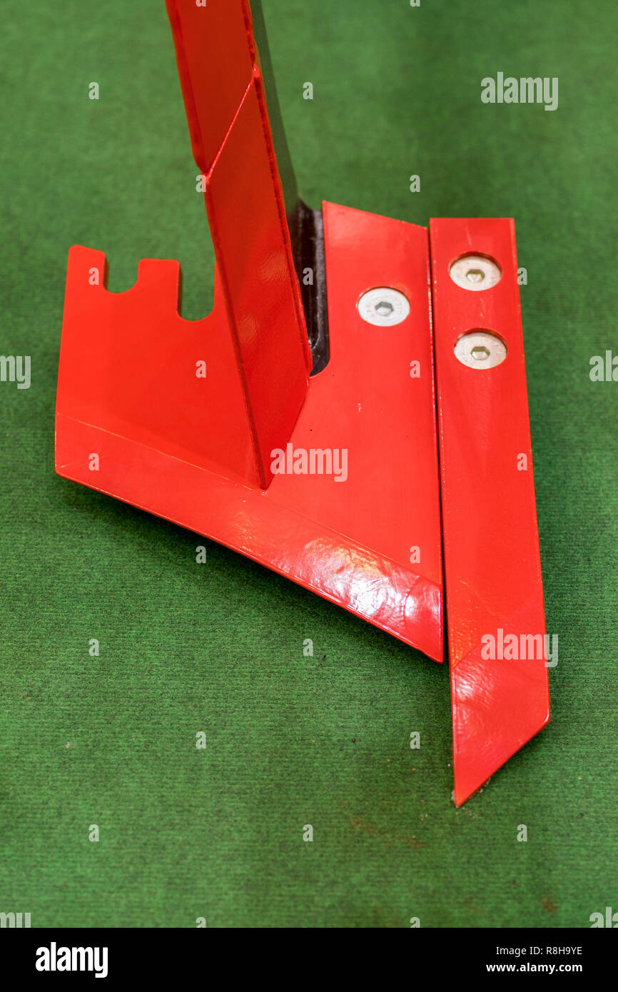 Agricultural plow. Plow for deep plowing. Subsoiler or flat lifter ...