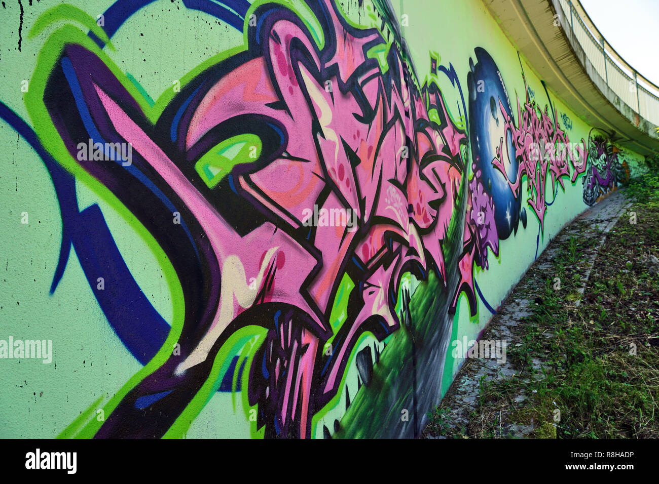 Graffiti wall, Germany Stock Photo - Alamy