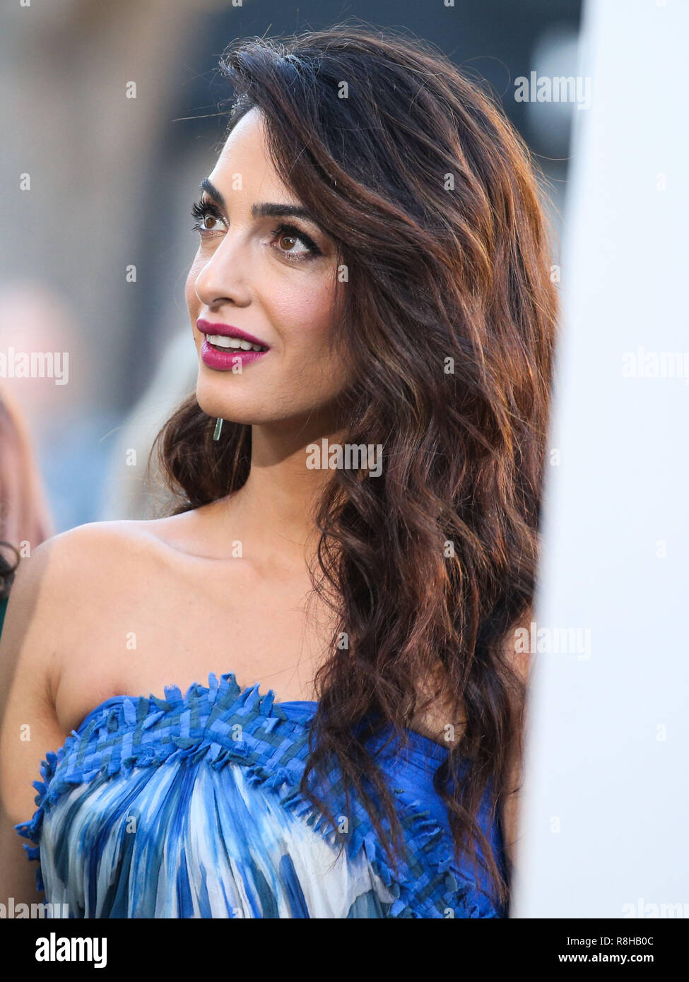 WESTWOOD, LOS ANGELES, CA, USA - OCTOBER 22: Lawyer Amal Clooney (Amal ...