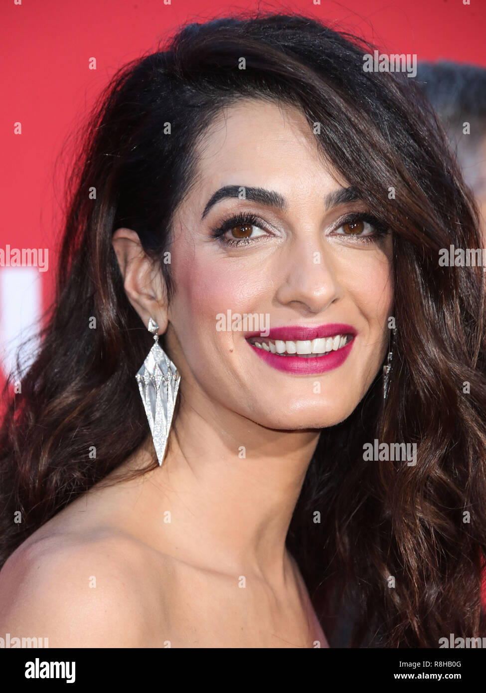 WESTWOOD, LOS ANGELES, CA, USA - OCTOBER 22: Lawyer Amal Clooney (Amal ...