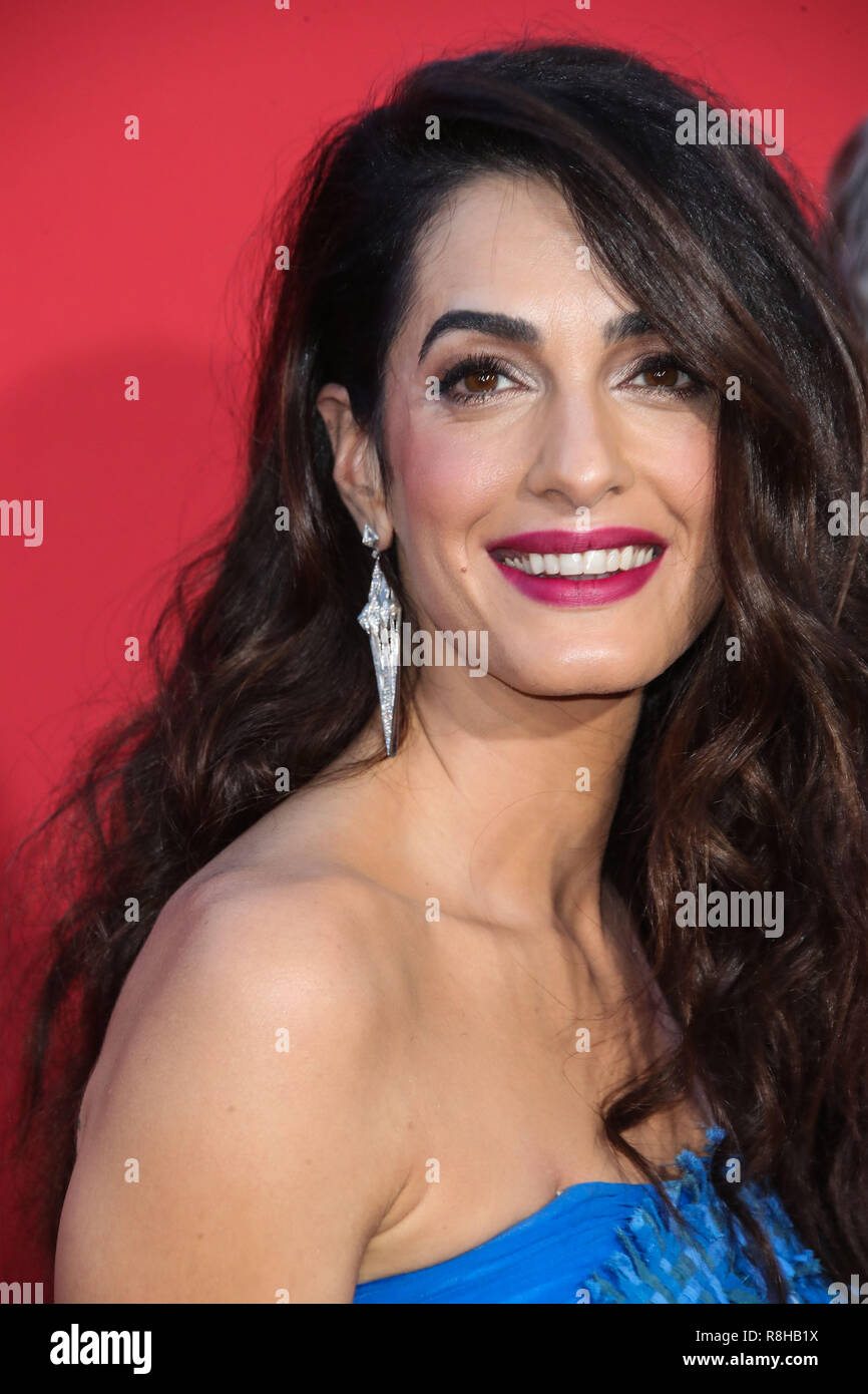 WESTWOOD, LOS ANGELES, CA, USA - OCTOBER 22: Lawyer Amal Clooney (Amal ...