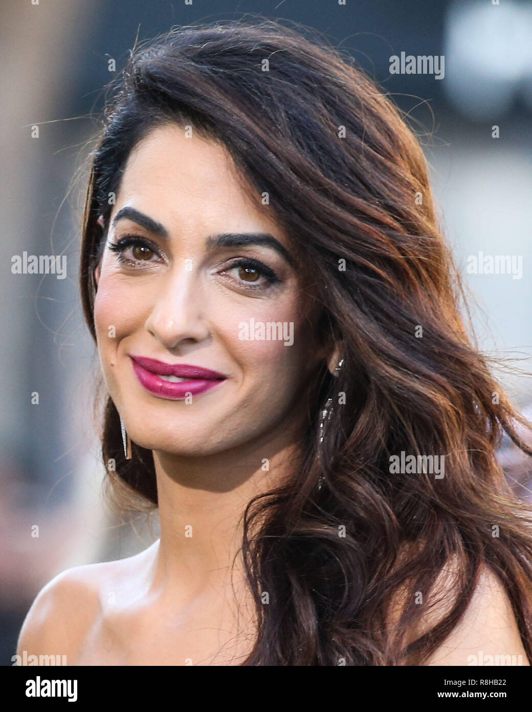 WESTWOOD, LOS ANGELES, CA, USA - OCTOBER 22: Lawyer Amal Clooney (Amal ...
