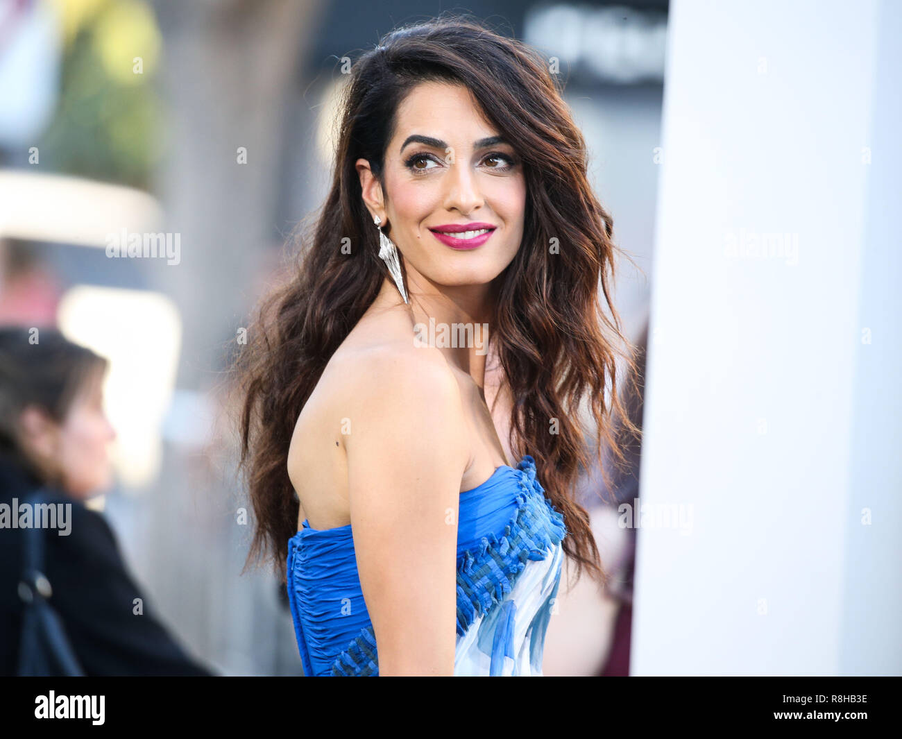 WESTWOOD, LOS ANGELES, CA, USA - OCTOBER 22: Lawyer Amal Clooney (Amal ...
