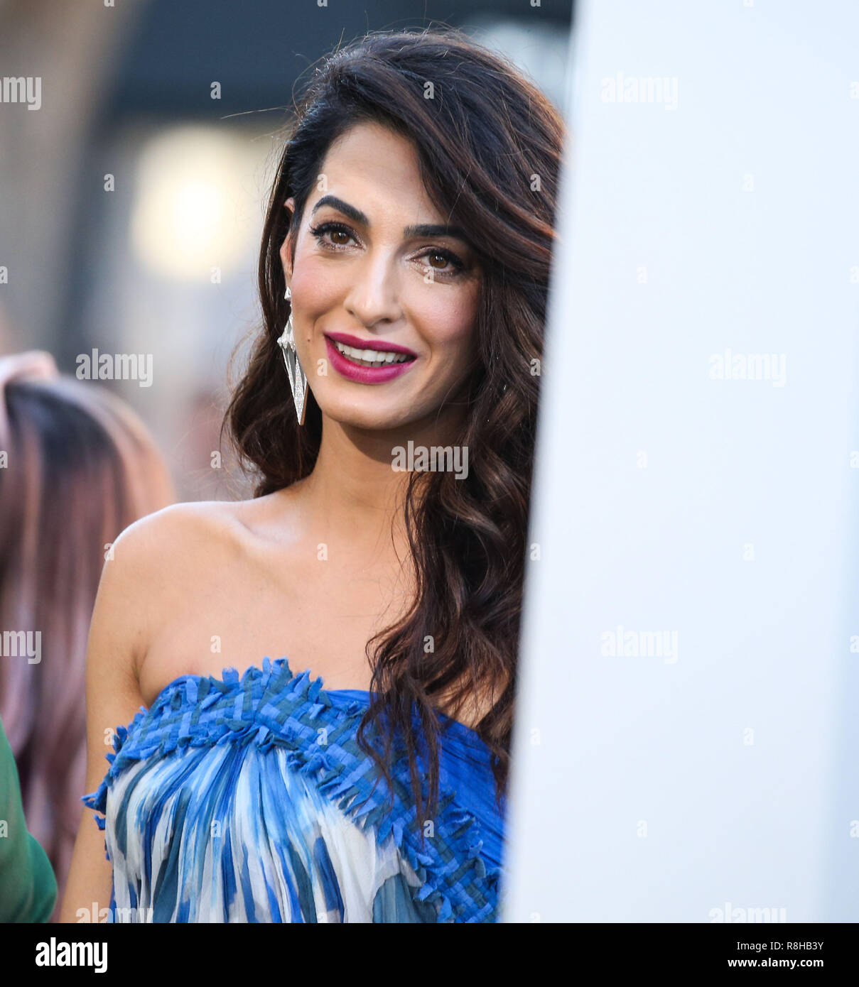 WESTWOOD, LOS ANGELES, CA, USA - OCTOBER 22: Lawyer Amal Clooney (Amal ...