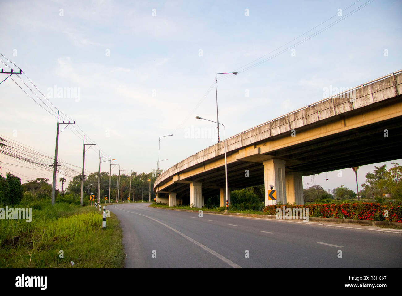 Roads with elevated bridges Stock Photo - Alamy