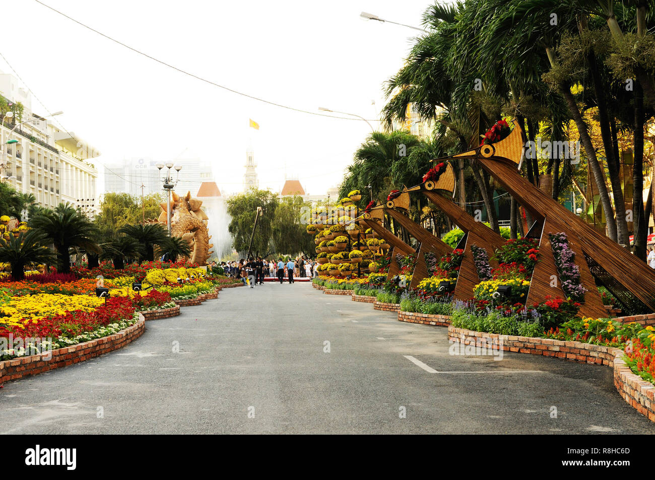 The new year celebration starts in Saigon at the Eden place near the ...