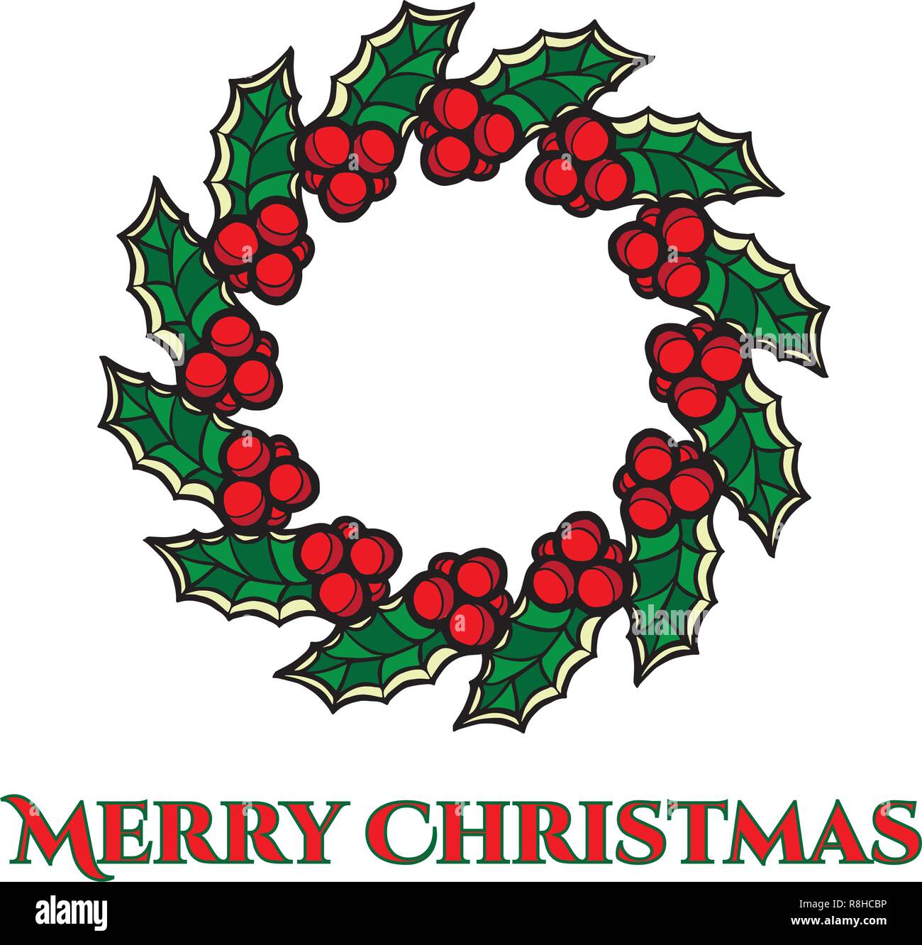 Holly berry ilex mistletoe Stock Vector Images - Alamy