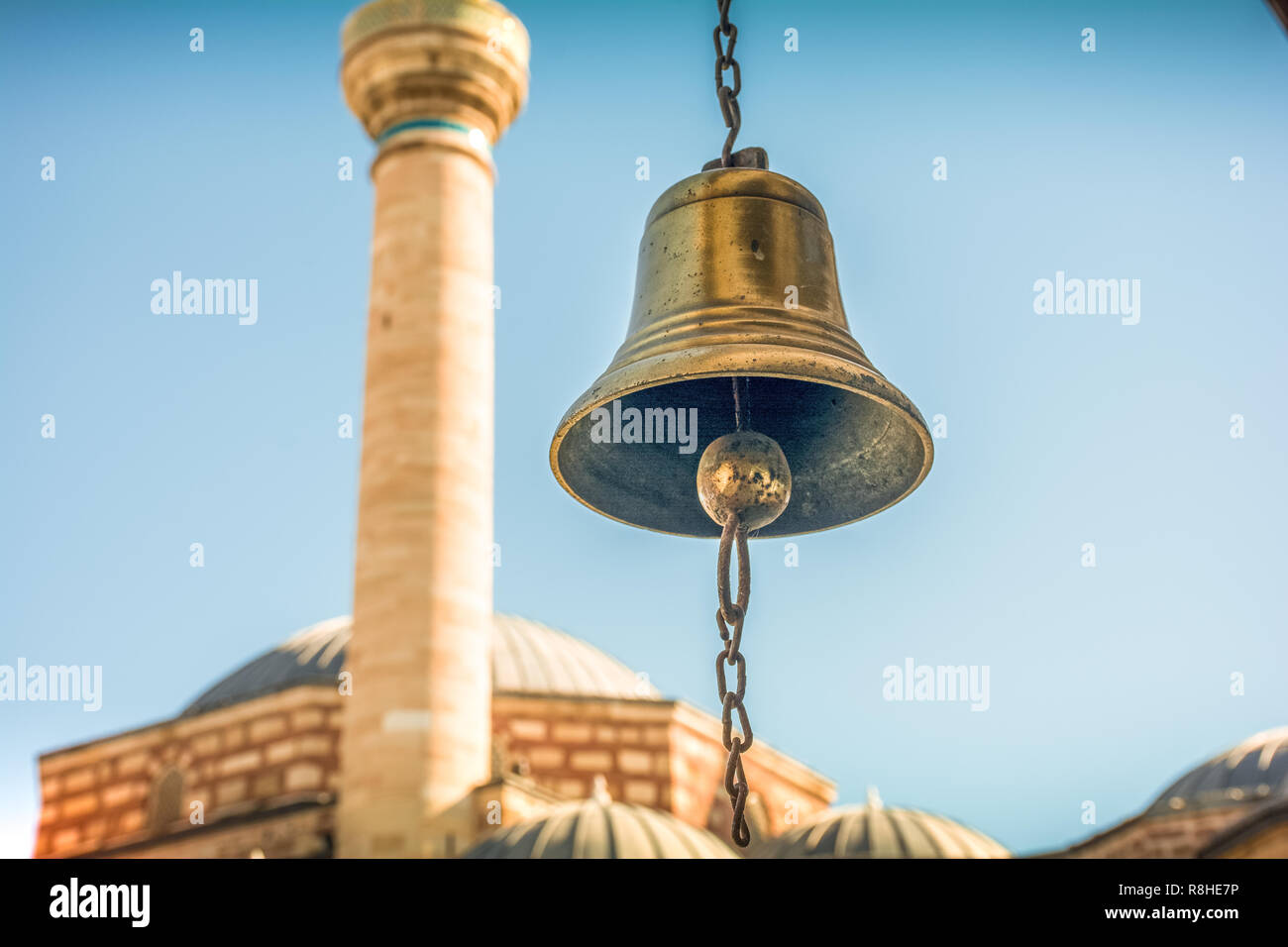Vintage hand bell at Romi museum in Konya Turkey Stock Photo - Alamy