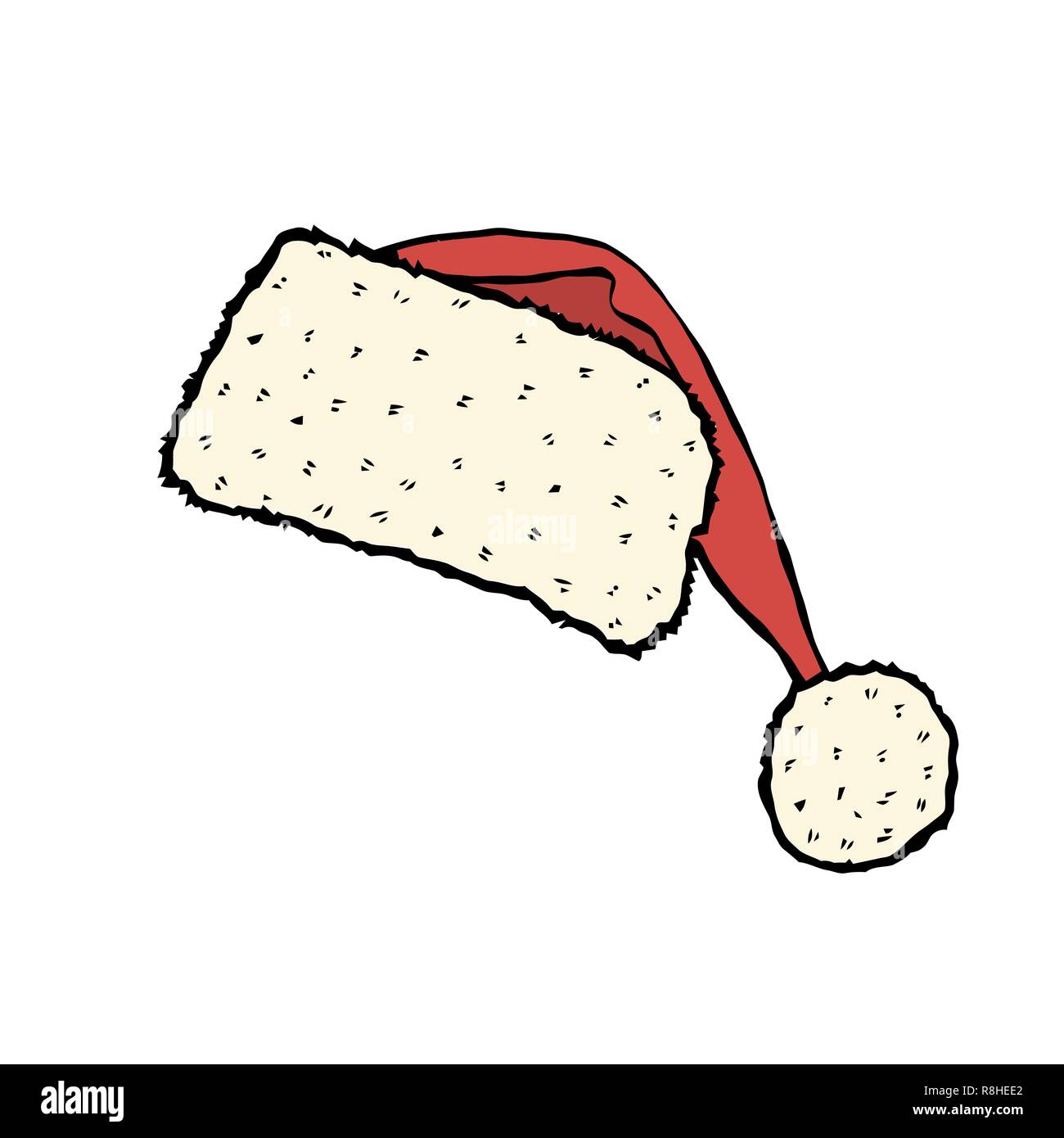 Santa Claus red hat illustration, drawing, engraving, ink, line art ...