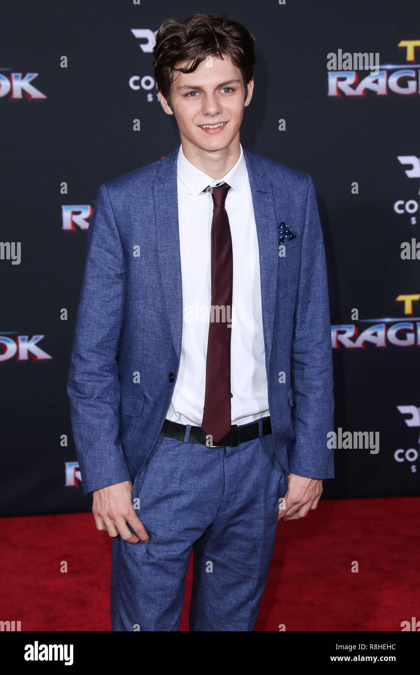 HOLLYWOOD, LOS ANGELES, CA, USA - OCTOBER 10: Ty Simpkins at the World ...